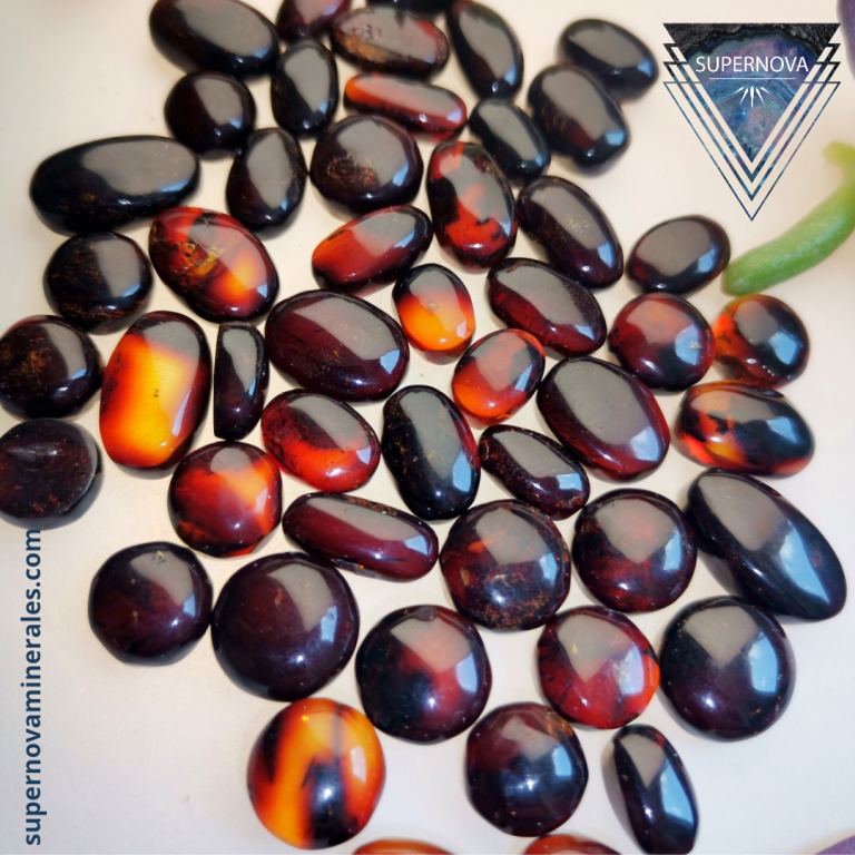 Red Amber – A Very Rare Shade – SUPERNOVA MINERALS